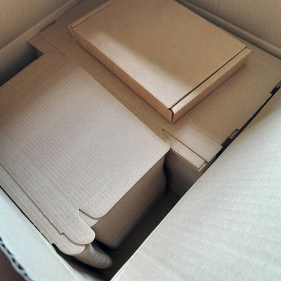 Brown Cardboard Postal Boxes Eco Friendly FSC Approved Material Gift ...