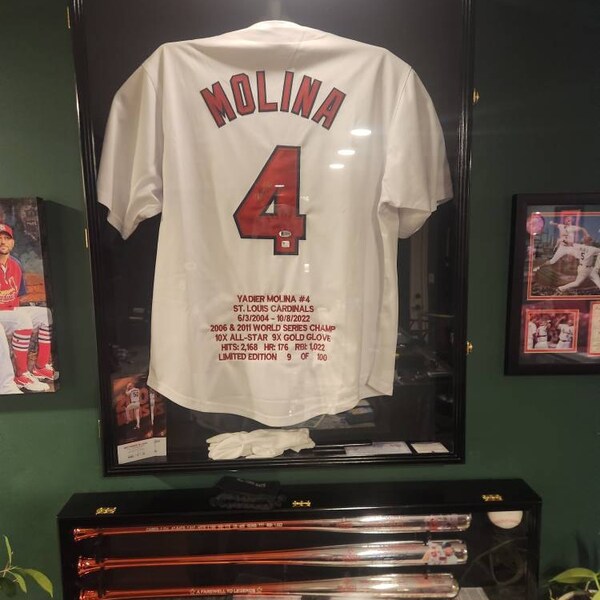 Extra Deep Jersey, Uniform, Jacket Display Case Cabinet Shadowbox - 98% ...