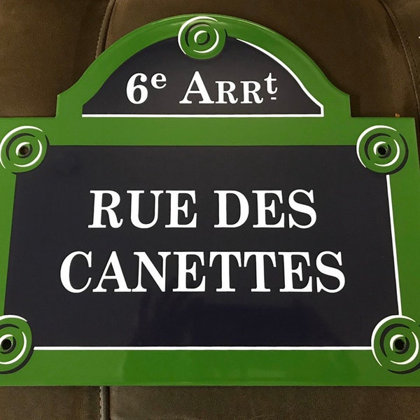 French Enamel House Number Sign 6" X 7.9" *made to Order*, Genuine ...