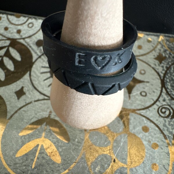 NEW Custom Silicone Wedding Ring for Women Customized Wedding Band - Etsy