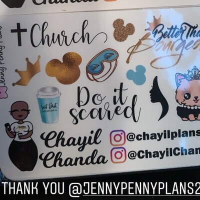 Custom Contact Cards on Premium Matte Sticker Paper - Etsy