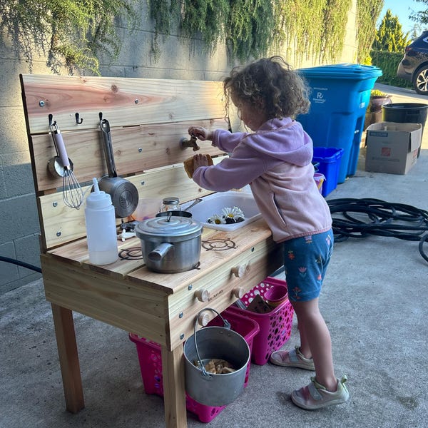 Mud Kitchen, Water Sand Table, Sensory Table, Ikea Flisat, Ikea Trofast ...
