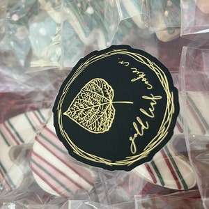 Gold Foil Stickers, Gold Labels, Gold Foil Printing, Custom Stickers ...