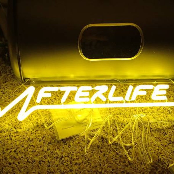 Afterlife LED Neon Sign: Cyberpunk Game Room Wall Decor - Etsy