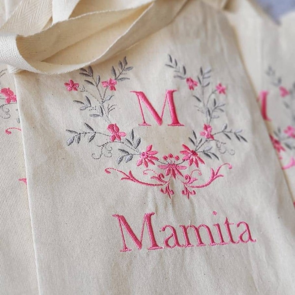 Monogram Frame Embroidery Design - Flower Embroidery Design Machine ...