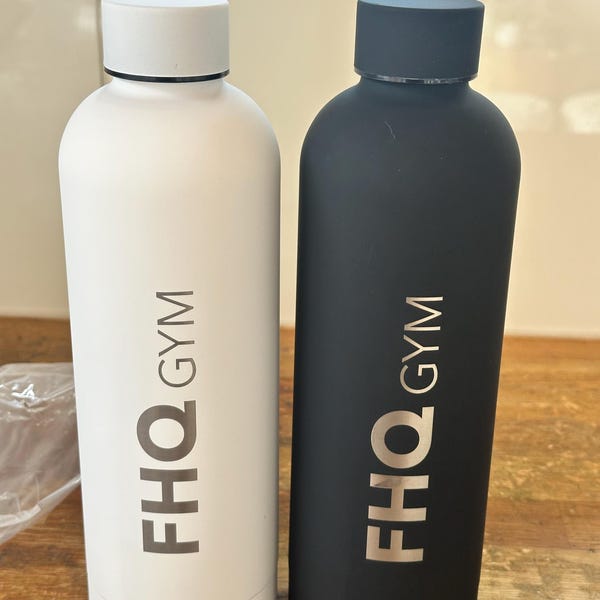 Personalised 350ml, 500ml, 750ml Stainless Steel Water Bottle ...