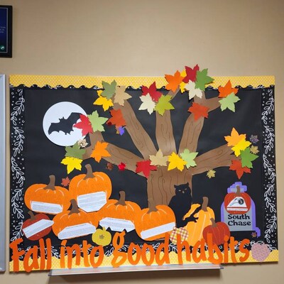 Teacher School Fall Bulletin Board for Classroom Decoration/ Fall ...