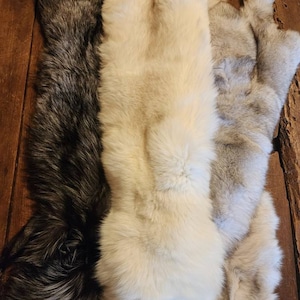 3 Colours Tanned Genuine Fox Pelts Almost 50 Inch . Extra Large,animal ...