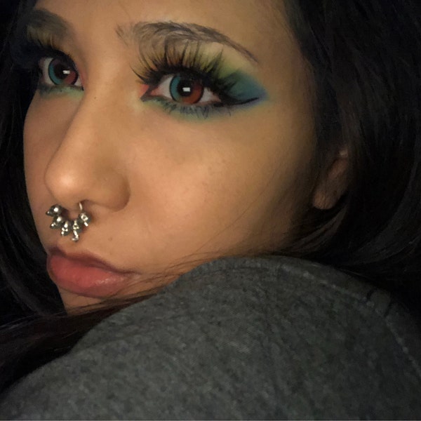 5 Skull Septum Ring, Massive, Oversized, Statement, Bold, Viking, Punk ...