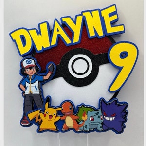 Custom Pokemon Birthday Cake Topper Layered & 3D Cake Topper Charmander ...