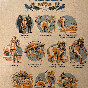 Famous Cryptids of Ohio Print - Etsy
