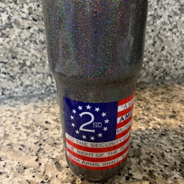 2nd Amendment USA Flag Sticker Custom Printed Vinyl 2A Decal Car Truck ...