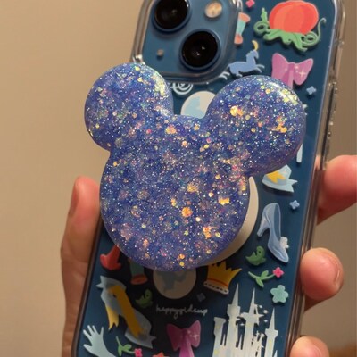 Mickey Style No Bow Popsockets® Pick Your Color, Rounded Mickey Molds ...