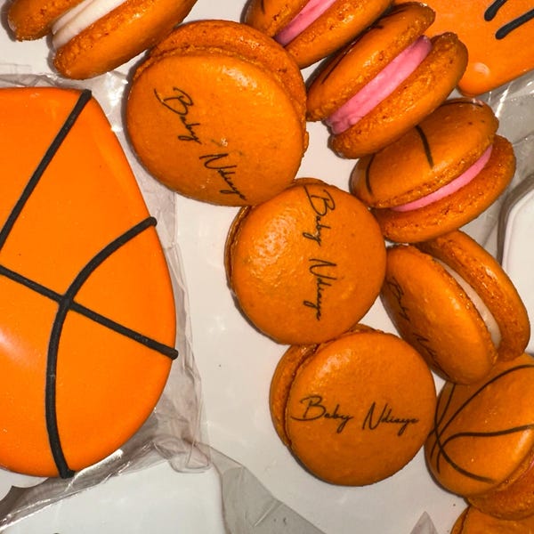 Customizable Basketball-themed French Macarons – Pick Your Favorite ...