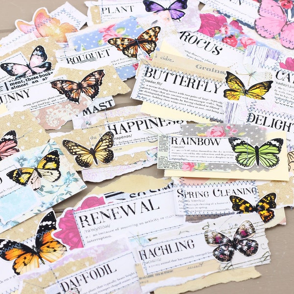 Spring Dictionary Definition Words, Junk Journal Supplies, Spring ...