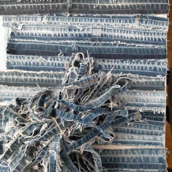 Recycled Denim Scraps: Upcycled Jeans zum Quilten, Basteln - 5er Set ...