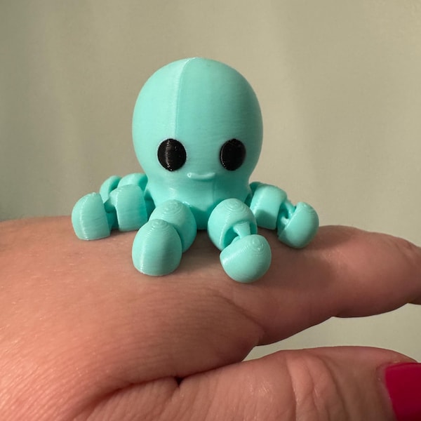 Octopus Fidget Buddy - 3D Printed Articulated Sensory Toy for ASMR ...