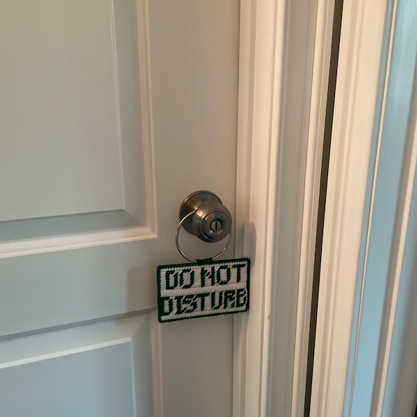 Do Not Disturb Door Sign - 3" X 5" - Choice of Color Pink, Blue, Green ...