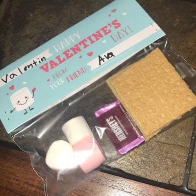 PRINTABLE Smores Valentines Day Kid Gifts for School Valentines ...