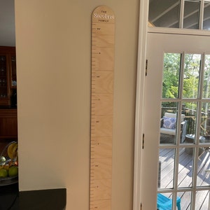 Personalised Growth Chart Family Height Height Ruler Personalised ...