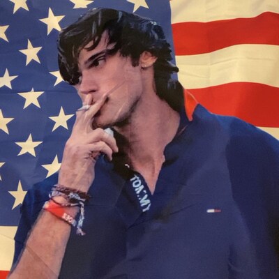 Pedro Pascal American Flag Pedro Pascal Wall Tapestry in Daddy We Trust ...