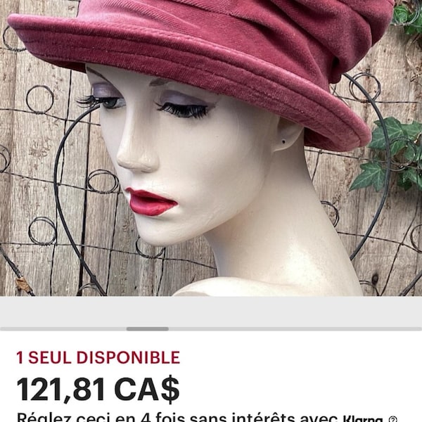 Pale Blue/green Slouchy Top Hat, Appliqué Detailing, Unique Top Hat ...