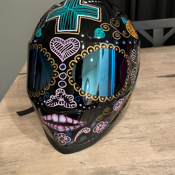 Full-face Custom Motorcycle Helmet ,motorcycle Skull Helmet ,custom ...