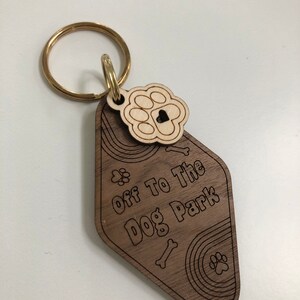 Off to the Dog Park Keychain SVG, Ai, EPS Files Dog Svg Glowforge Files ...