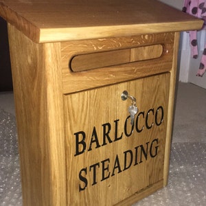 Large Oak Letter Box. - Etsy UK