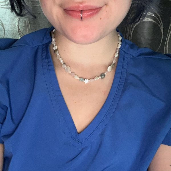 The “angela” Necklace! | Beaded Necklace | Star Freshwater Charm Beaded ...
