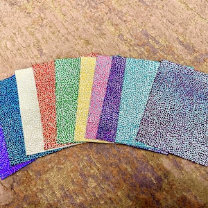 Mix HAIR on LEATHER Hide Scraps, Mix of Different Colors / Textures, 10 ...