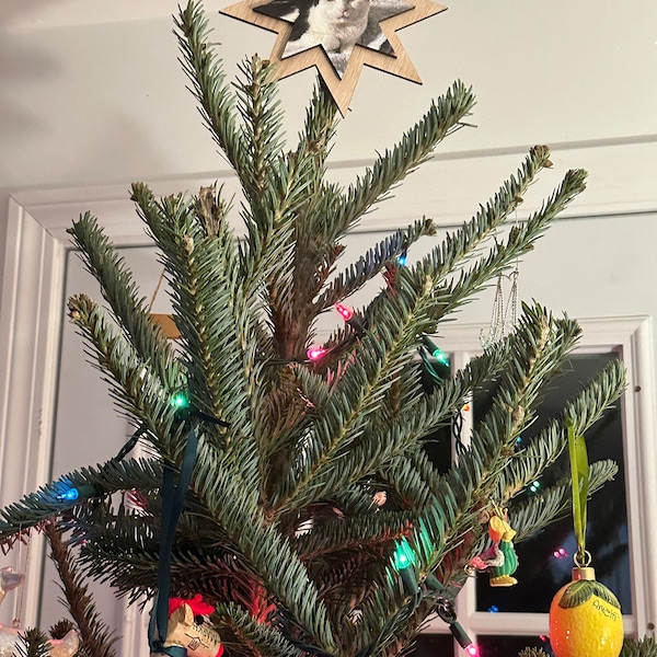 PHOTOGRAPH STAR Family Star Topper Personalized Tree Topper Unique Tree ...