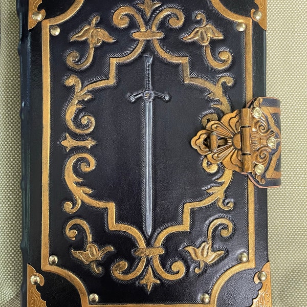 Custom 9x12 Personalized Gift Leather Bound Book, Lockable Book ...