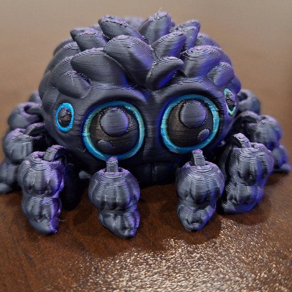 Jumping Spider +/-web! 3D Printed, Articulated — Multi Filament Listing ...