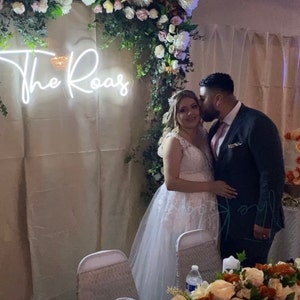 Custom Wedding Neon Sign. LED Custom Decor for Wedding Wall | Etsy