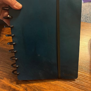 Leather Personalized Discbound Planner Cover - Etsy