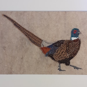 Raw Edge Applique 'mr Pheasant' - Etsy Canada