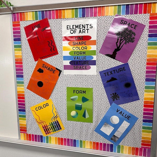 Elements of Art & Principles of Design Poster Set - Etsy