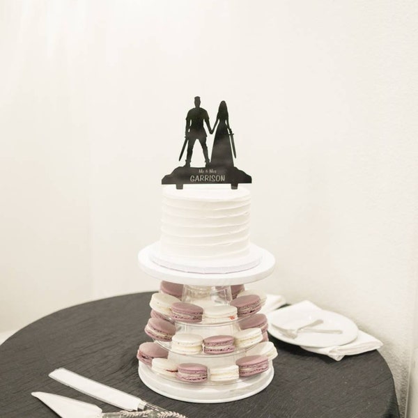 Custom Mr and Mrs Viking Wedding Cake Topper,viking Cake Topper,viking ...