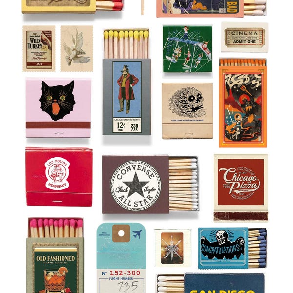 Matchbook Poster Art Template | Digital Download | THE ORIGINAL - Etsy
