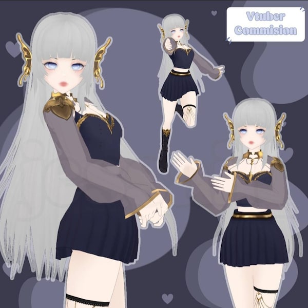 VTUBER CUSTOMIZABLE Models! | Vroid Commission, 3d Vtuber Model| Twitch ...