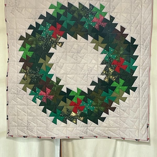 Twister Holiday Wreath Quilt Quilting and Sewing Pattern, From Need'l ...