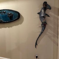 Handcrafted Unique Whale Shark Ceiling Chandelier: Led Wall Lamp for ...