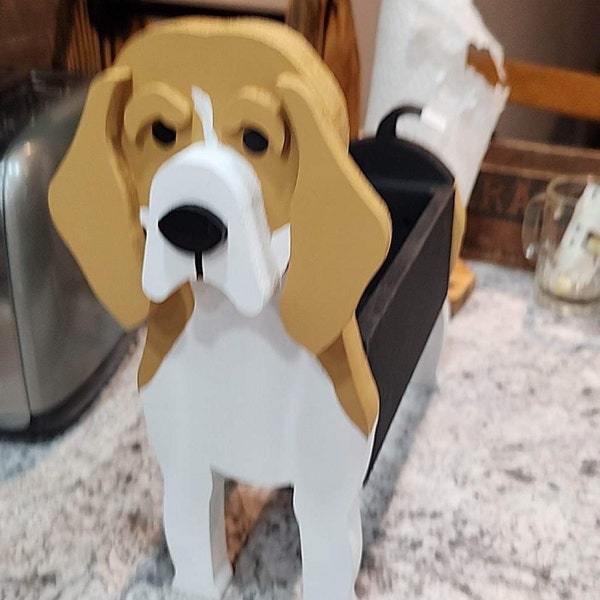 Beagle Dog Planter, Wooden Dog Planter NOT IMPORTED Hand Made in ...