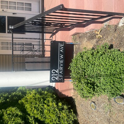 Lighted House Number Sign, Solar or Electric Vertical Home Address Sign ...