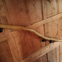 Kit Staircase Handrail,birch Log Handrail,wall Mounted Hand Rail ...