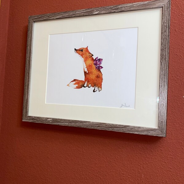Juniper Fox Watercolor Fox Crystal - Etsy