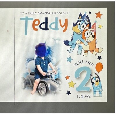 Bluey Themed Birthday Card - Etsy UK