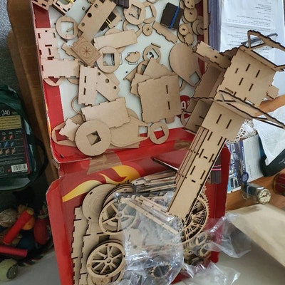 Plain Blank Make Your Own MDF Dolls House Kit Miniature Doll House 1:12 ...