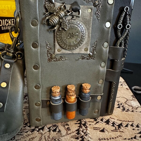 Alchemy Kit, Elixirs Kit, Raven Fantasy Wizard Accessories, LARP Bag ...